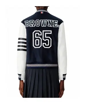 Thom Browne 4 Bar" Bomber Jacket
