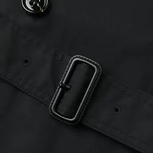 Burberry Long Sleeve Double Breasted Coat With Hood