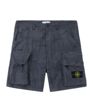 Stone Island Logo Patch Bermuda Shorts