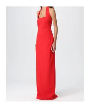 Solace London Square Neck Halter Maxi Dress