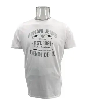 Emporio Armani Round Collar Logo T-shirt