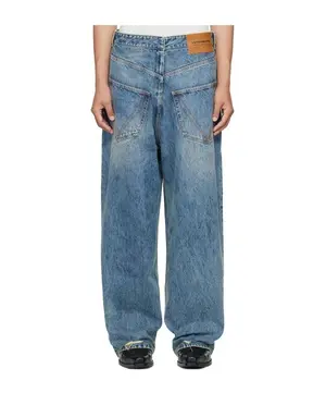 Vetements Distressed V-yoke Jeans