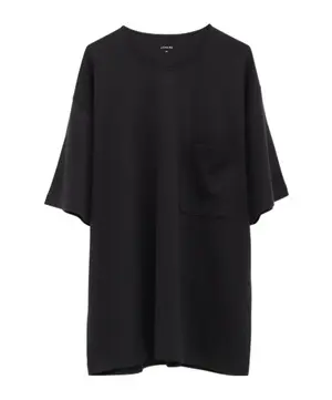 LEMAIRE Crewneck Chest Pocket T-shirt - Black