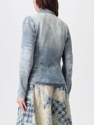 DIESEL® Distressed Honeycomb Denim Shirt - Gray