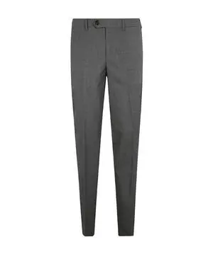 Brunello Cucinelli Mid-waist Straight Wool Casual Pants
