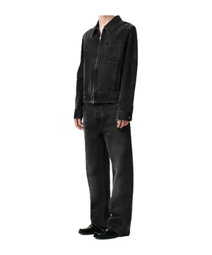 AMI Paris Zip-up Denim Jacket