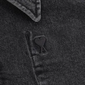 AMI Paris Zip-up Denim Jacket