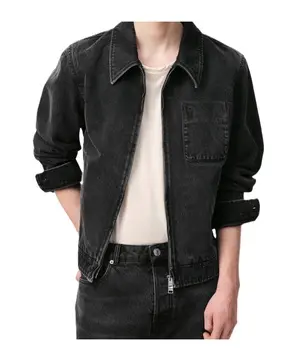 AMI Paris Zip-up Denim Jacket