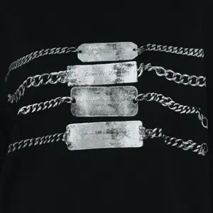 Alexander Wang Chain Graphic Oversized T-shirt - Black