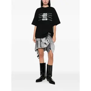 Alexander Wang Chain Graphic Oversized T-shirt - Black