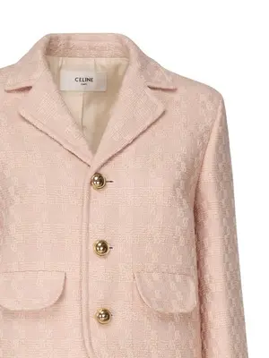 Celine Garance Jacket In Wool Natt