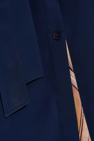 Paul Smith Belted Shirt Dress - Navy Blue