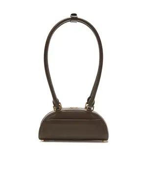 SELF-PORTRAIT Leather Mini Shoulder Bag - Brown