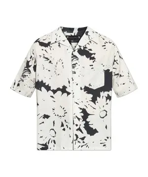 ALLSAINTS Girona Printed Short-sleeve Shirt - White
