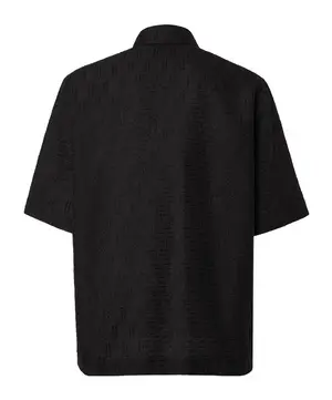 Fendi Collared Short-sleeve Shirt - Black