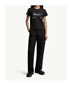 Moncler Embroidered Logo Crewneck T-shirt