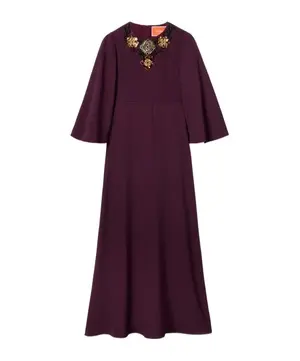 La DoubleJ Sorella Bell-sleeve Maxi Dress - Red