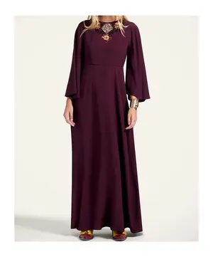 La DoubleJ Sorella Bell-sleeve Maxi Dress - Red