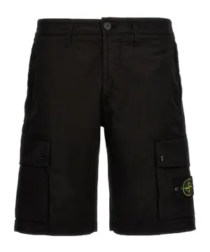 Stone Island Compass Patch Bermuda Shorts