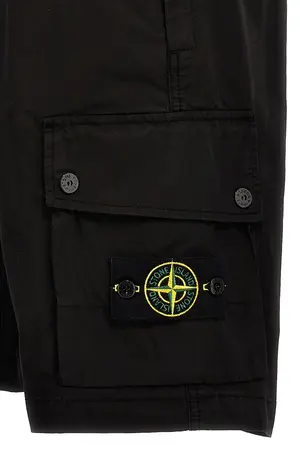 Stone Island Compass Patch Bermuda Shorts