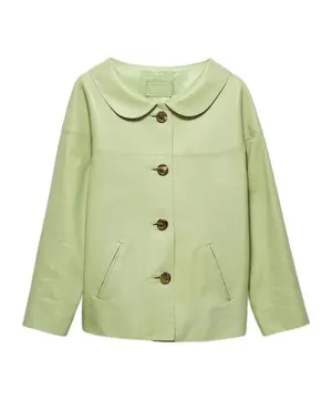 Prada Nappa Leather Jacket - Green
