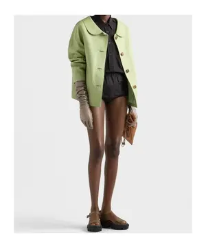 Prada Nappa Leather Jacket - Green
