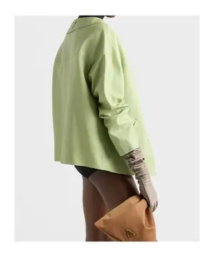 Prada Nappa Leather Jacket - Green