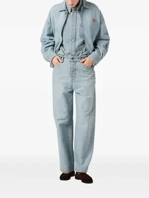 Miu Miu Button-up Denim Shirt - Light Blue