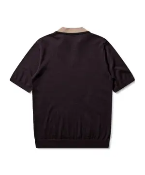 Dries Van Noten Striped Knitted Polo Shirt