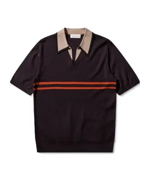 Dries Van Noten Striped Knitted Polo Shirt - No