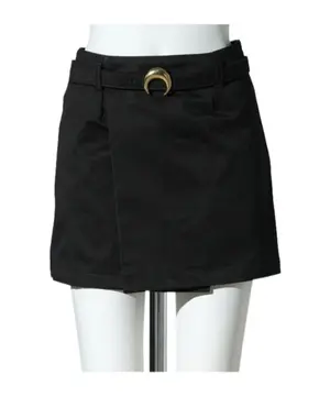 MARINE SERRE Mini Skirt With Buckle Detail