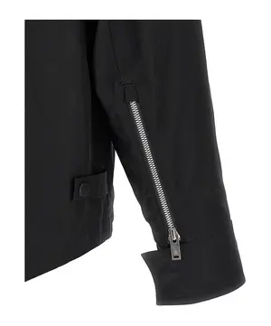 Moose Knuckles Collared Zip-up Jacket With Zipper Cuffs