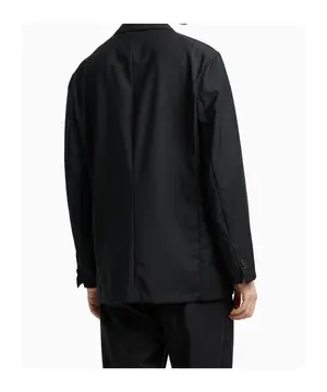 Emporio Armani Single-breasted Tailored Blazer - Black