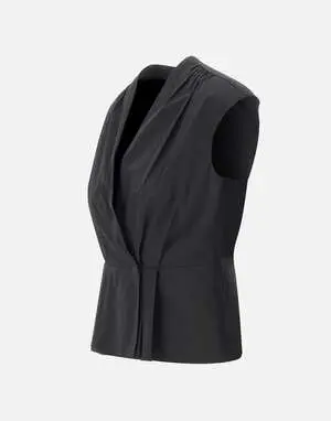 Marella Bazar Wrap V-neck Top - Black