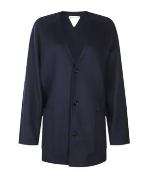 Bottega Veneta V-neck Buttoned Cardigan - Black