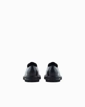 Giorgio Armani Embossed Leather Lace-up Shoes