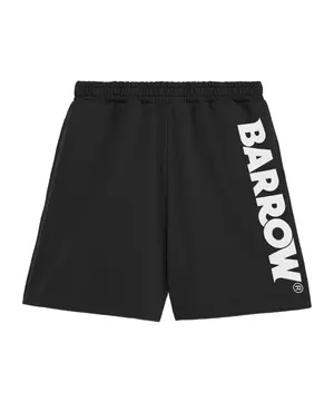 BARROW Logo Print Shorts - Black