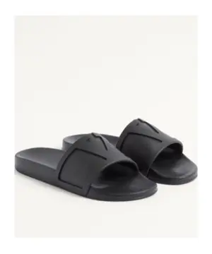 Valentino Garavani Open Toe Slip-on Sandals - Black