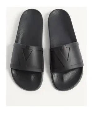 Valentino Garavani Open Toe Slip-on Sandals - Black