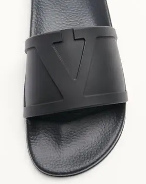 Valentino Garavani Open Toe Slip-on Sandals - Black