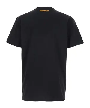 Dsquared2 Logo Printed Crewneck T-shirt - Black
