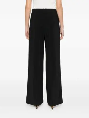 Patrizia Pepe Button Detail Pleated Wide Leg Trousers