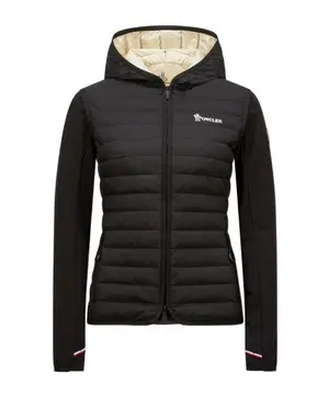 Moncler Padded Zip-up Hoodie With Hood - Black