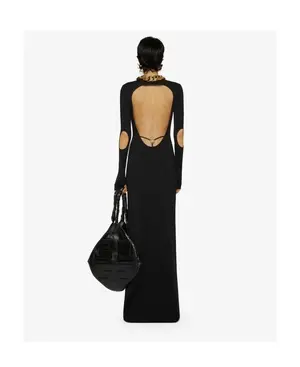 Givenchy Cut-out Long-sleeve Maxi Dress