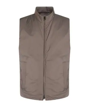 Herno Zip-up Sleeveless Gilet - Gray
