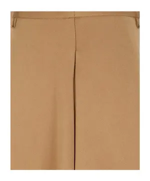 SEMICOUTURE A-line Midi Skirt With Belt Loops And Zipper Closure