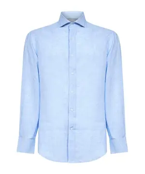 Brunello Cucinelli Buttoned Long Sleeved Shirt - Blue