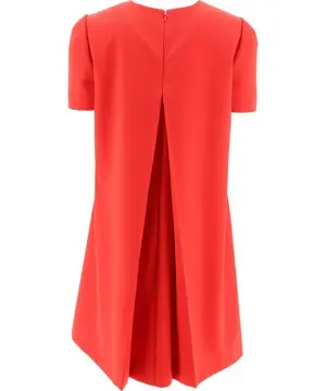 Alexander McQueen A-line Mini Dress With Pleated Details