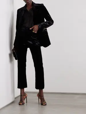 TOM FORD Pleated Silk Shirt - Black