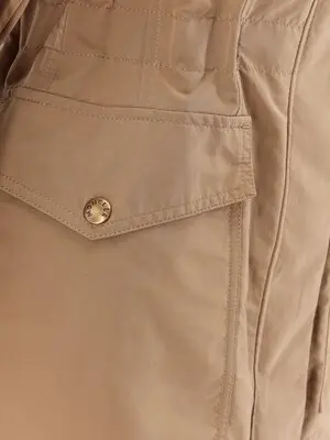 Moncler High-neck Drawstring Jacket - Light Brown